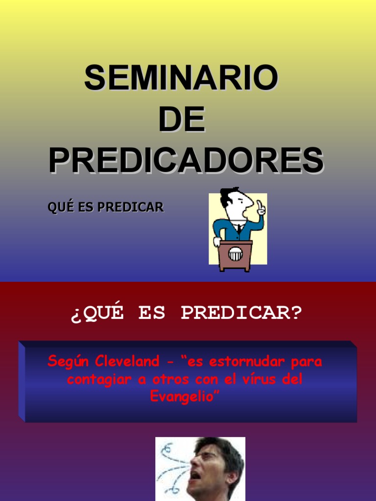 01 - Qué Es Predicar | PDF | Crecimiento personal y profesional ...