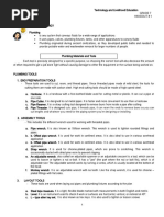 TLE GRADE 7 Handout 1 (Fourth Quarter) | PDF | Technical Drawing | Drawing