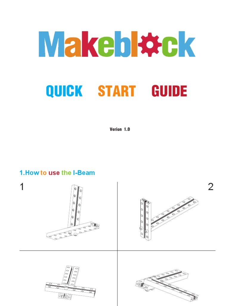 Makeblock Quick Start Guide V1.01 | PDF | Technology & Engineering