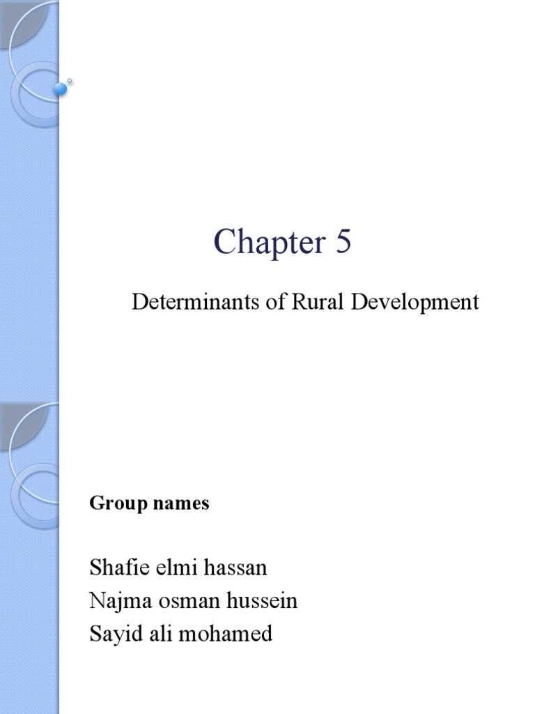 Determinants of Rural Development | PDF | Capital (Economics) | Economic Growth