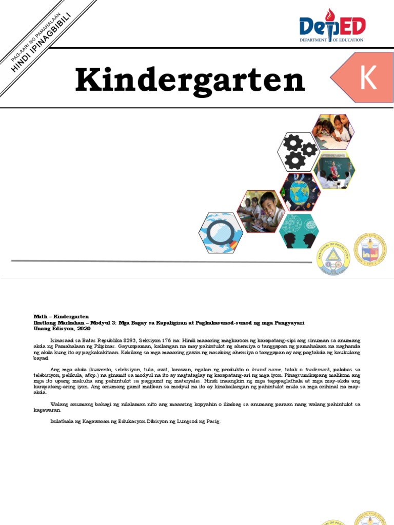 KINDER - Q3 - Week 3 | PDF