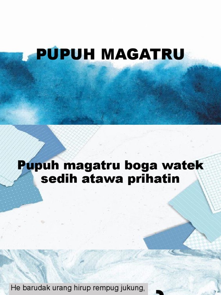 Pupuh Magatru | PDF