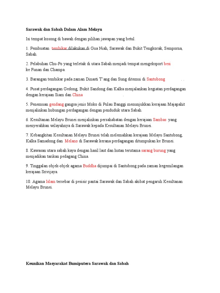 Gendang Gangsa dan Masyarakat Sabah-Sarawak | PDF | Ilmu Sosial | Sejarah