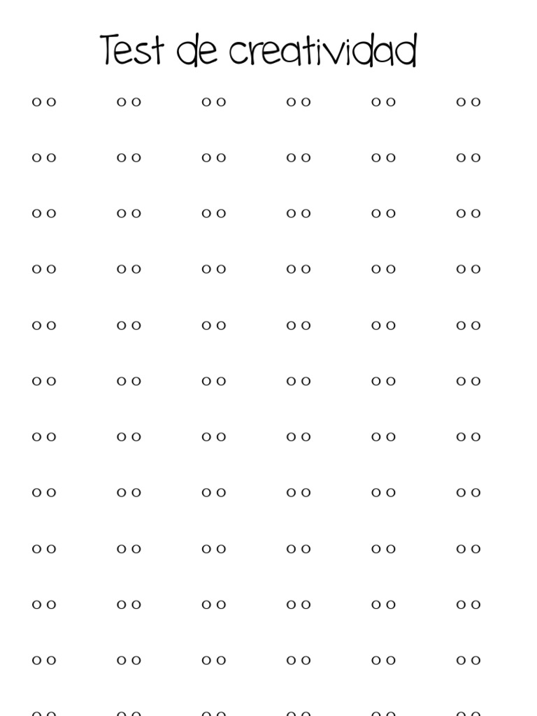 Tests Creatividad Niños | PDF