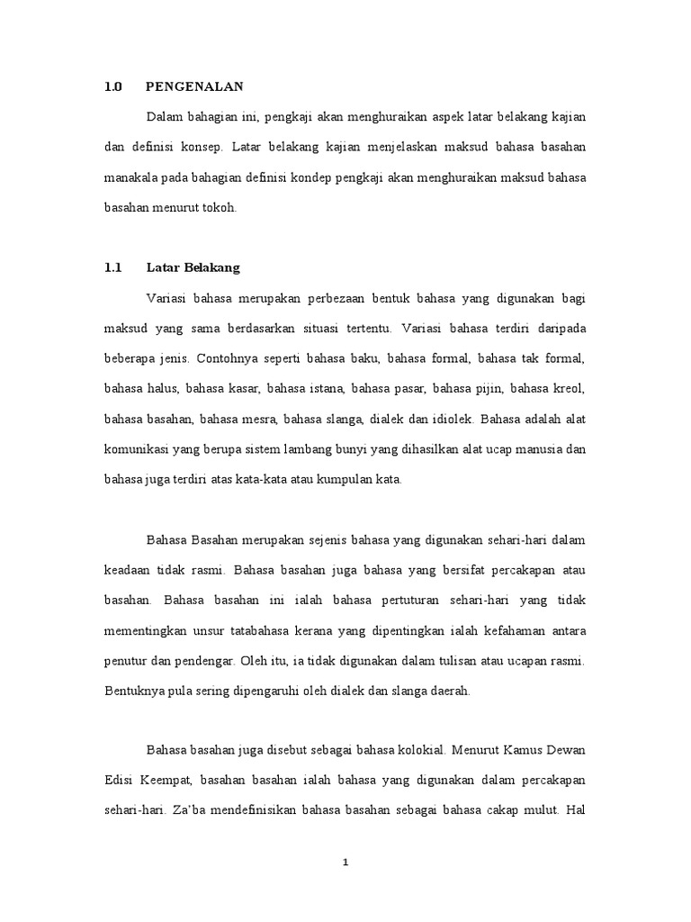 Kajian Bahasa Basahan dalam Novel | PDF | Ilmu Sosial | Seni & Disiplin ...