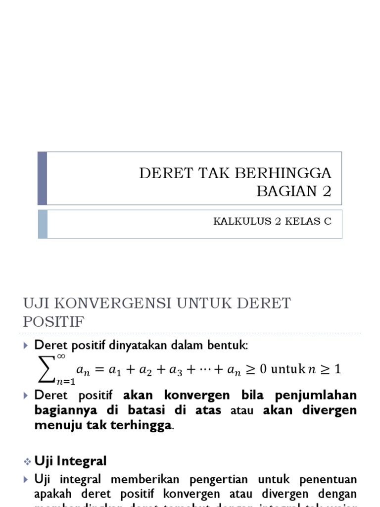 06 - DERET TAK HINGGA - Bagian 2 | PDF
