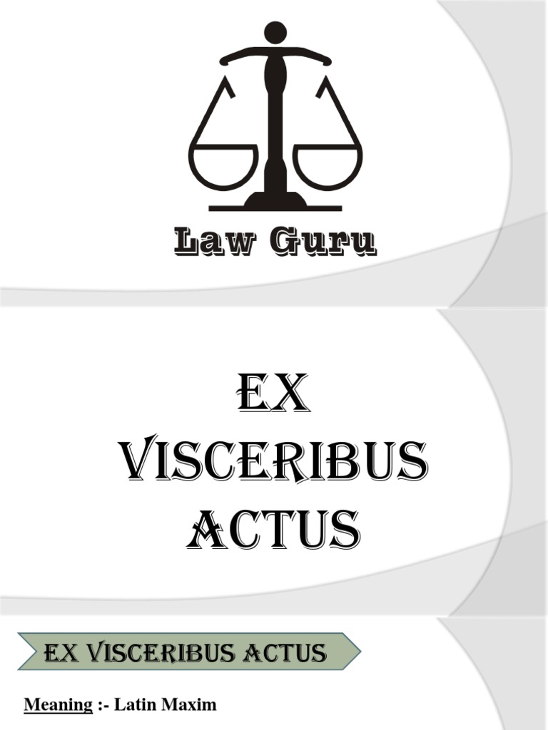 Ex Visceribus Actus | PDF