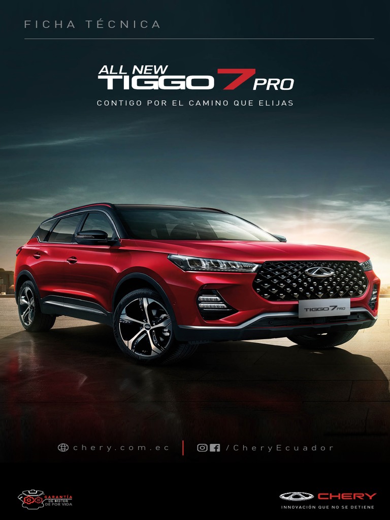 Ficha Tecnica Web Chery Tiggo 7pro | PDF | Airbag | Neumático