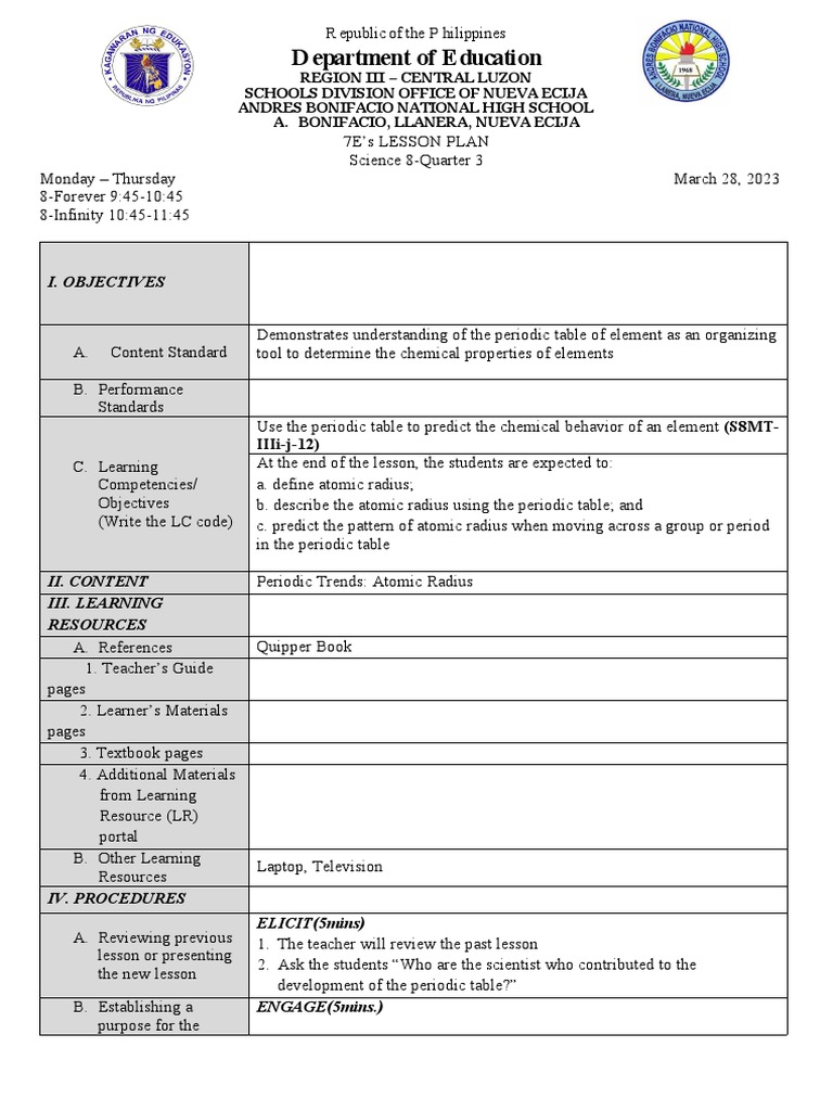 LP Science 8 - 28 | PDF | Cognition | Learning