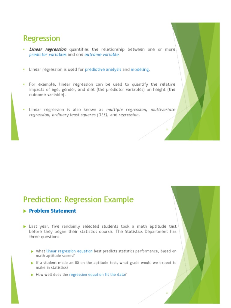 CS601 - Machine Learning - Unit 1 - Regression | PDF | Regression Analysis | Linear Regression