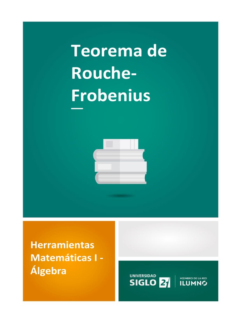 02 - Teorema de Rouche-Frobenius | PDF | Ecuaciones | Sistema de ecuaciones lineales