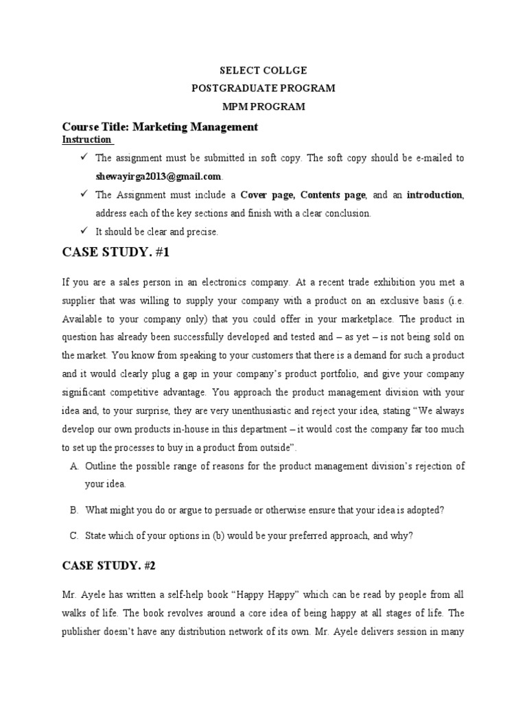 Marketing Management Postgraduate Program MPM Course | PDF | Marketing ...