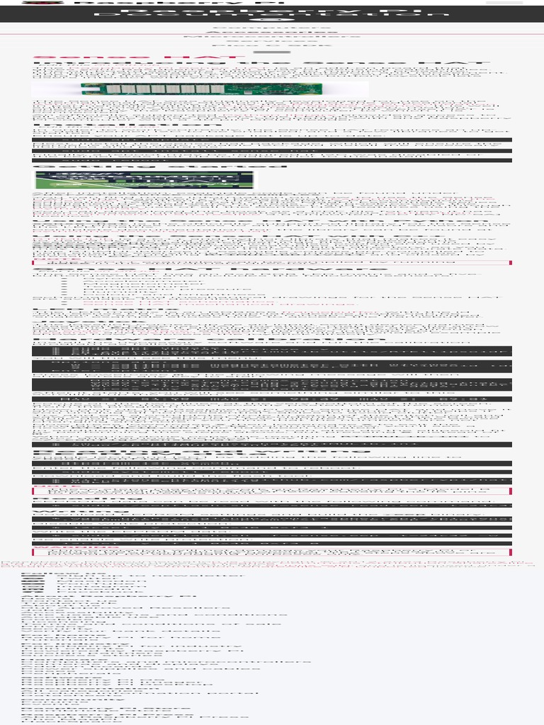 Raspberry Pi Sense HAT | PDF | Raspberry Pi | Creative Commons License