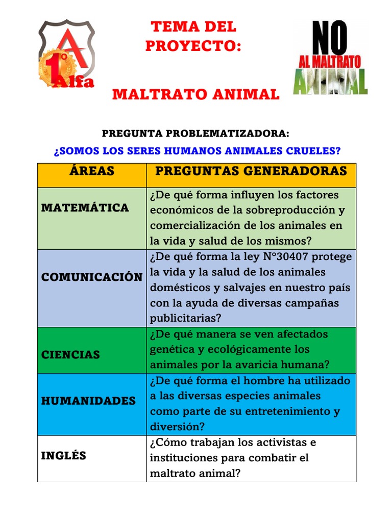 PREGUNTAS GENERADORAS DE LAS AREAS | PDF