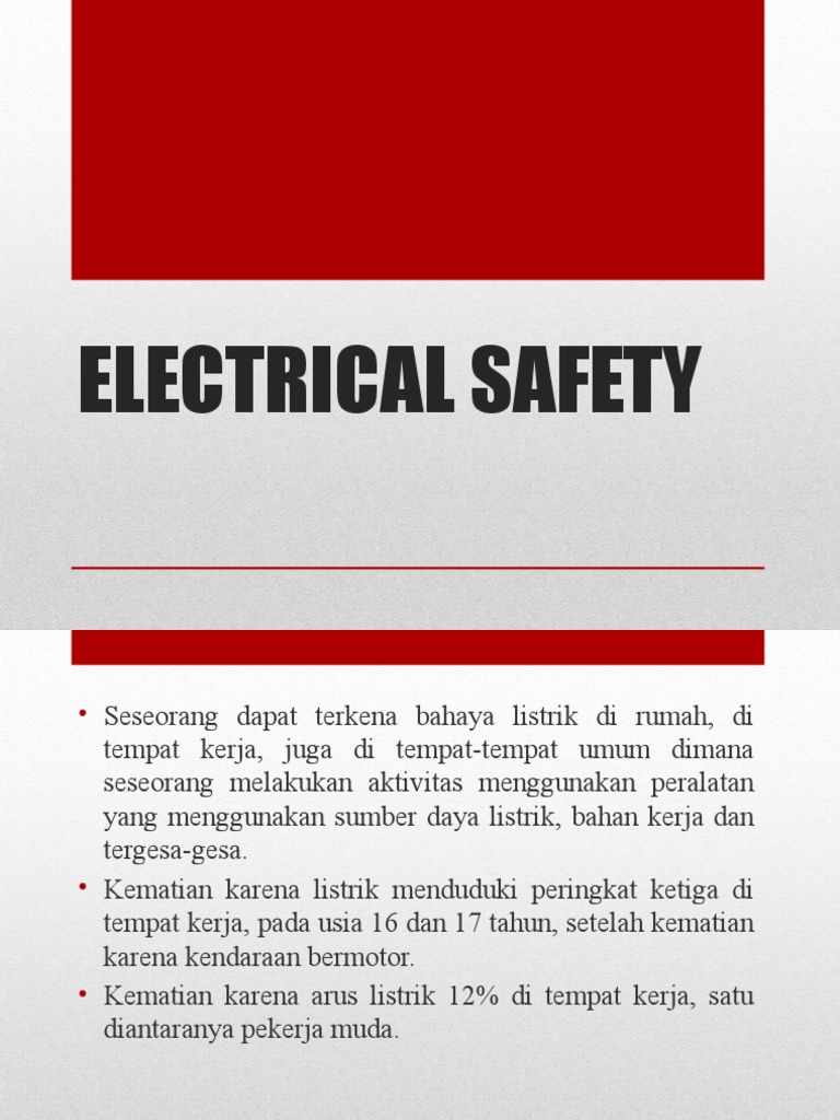 Electrical Safety | PDF