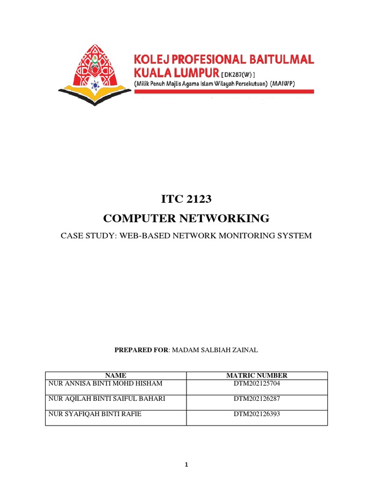 Case Study Network Monitoring System | PDF | Computer Network | Information Technology