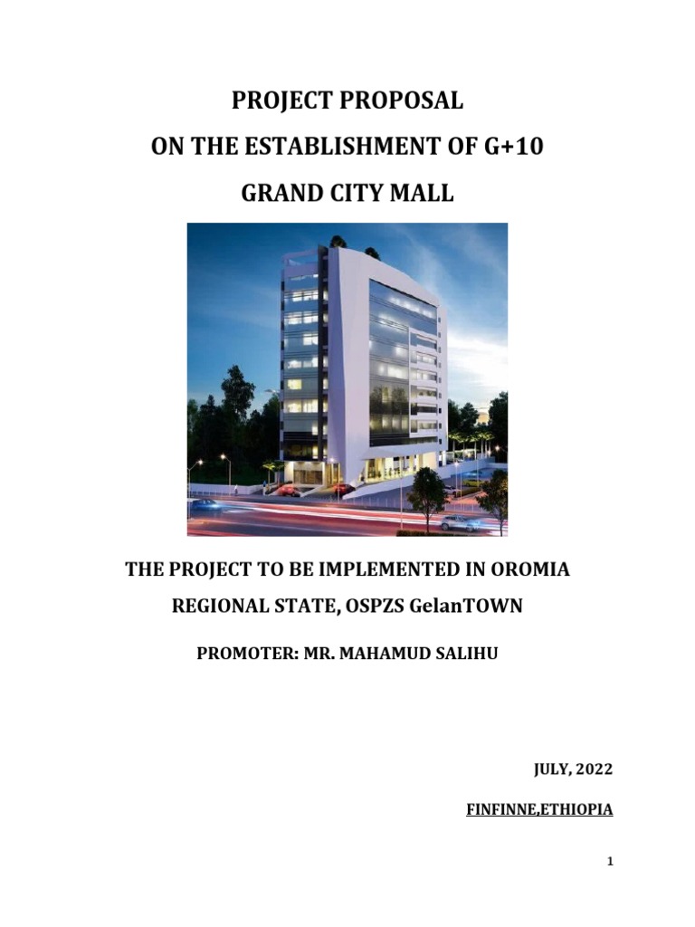 Grand City Mall G+10 Project Proposal | PDF