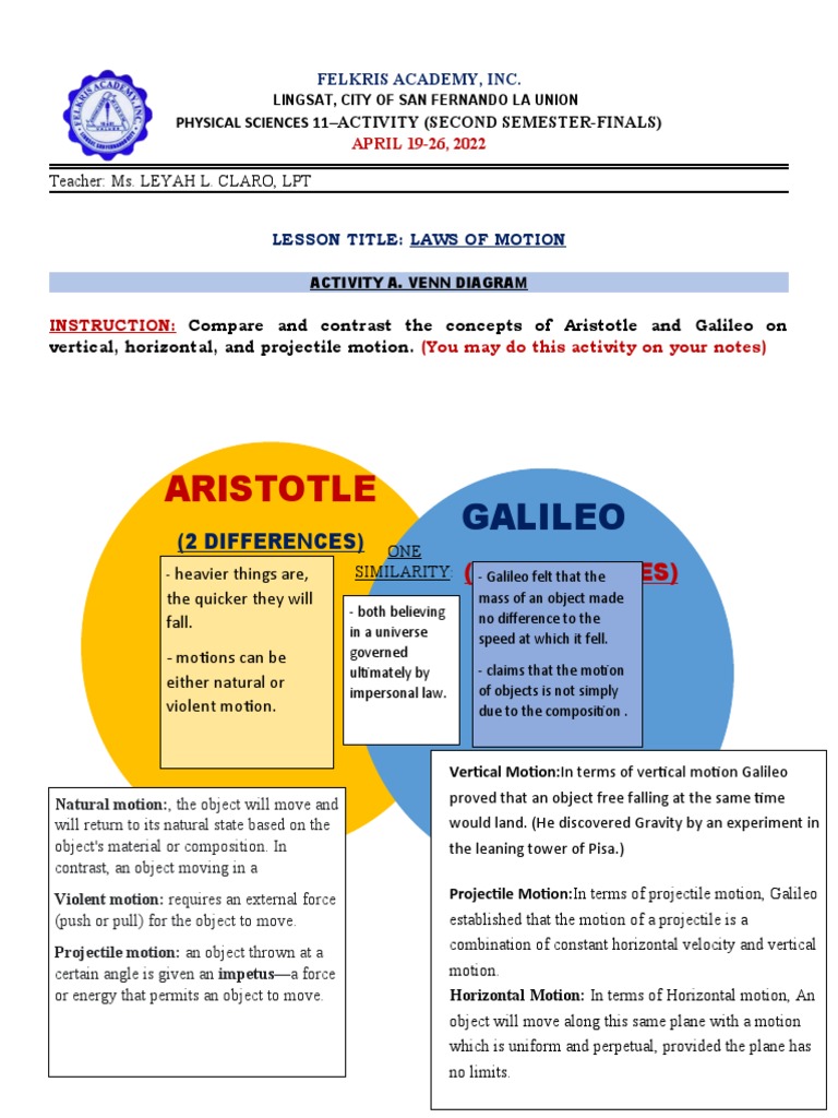Aristotle: Galileo | PDF | Science & Mathematics