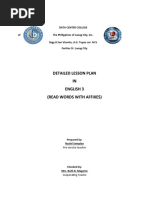 A Detailed Lesson Plan in English 3 Melc-Based Week 8 | PDF | Lesson Plan