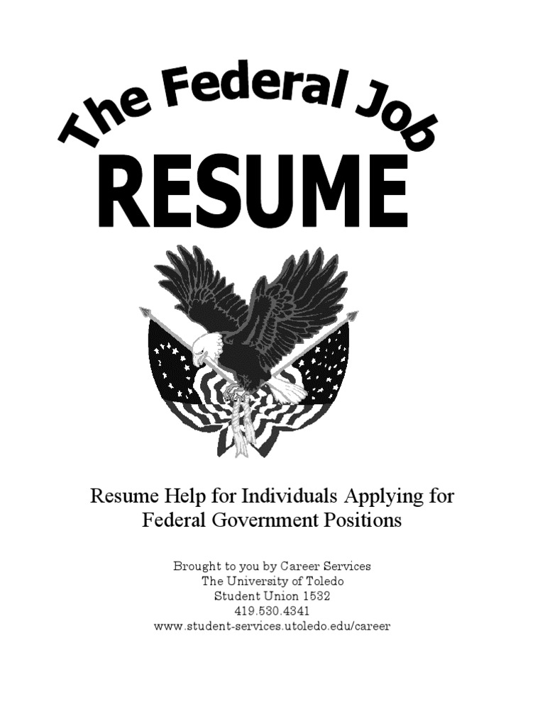 Resume Help For Individuals Applying For Federal Government Positions ...