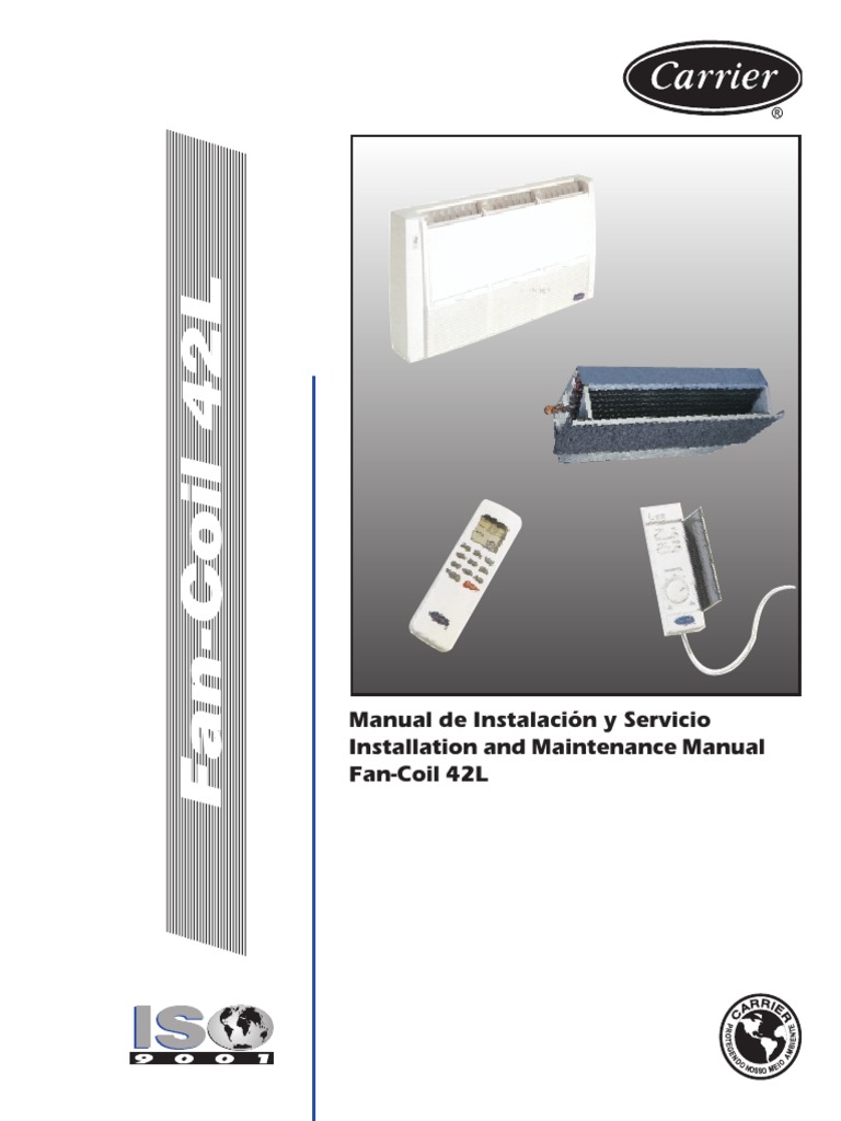 Manual de Instalación de Fan Coil Carrier | PDF | Termostato | Control ...
