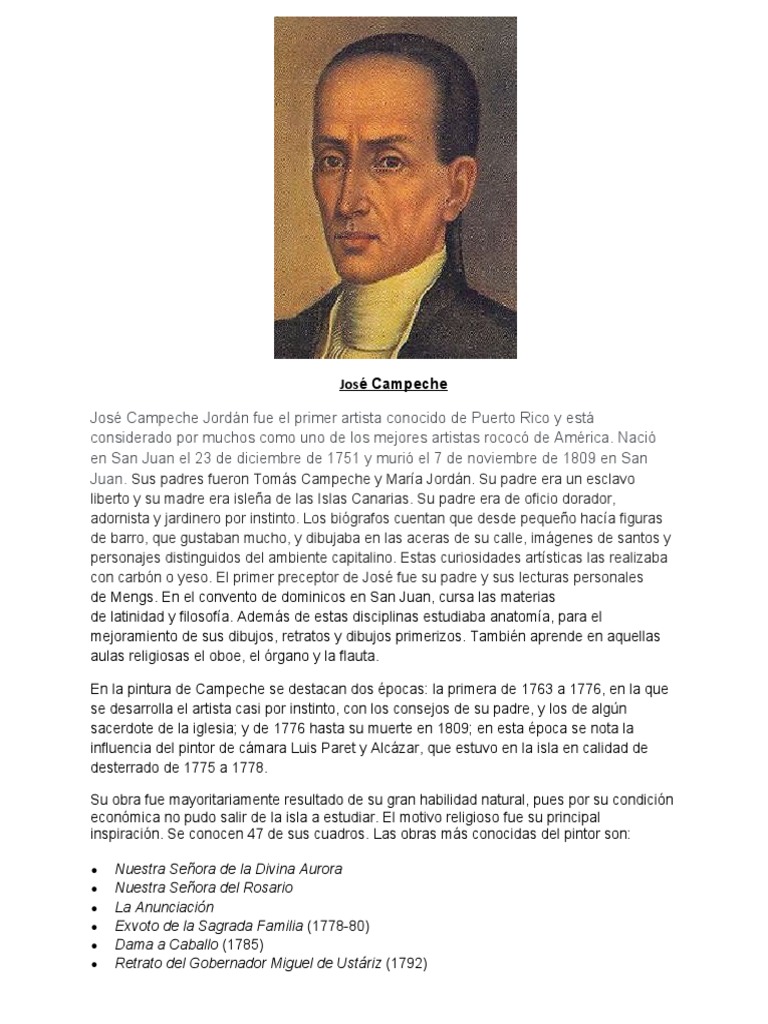 José Campeche | PDF | Clásicos