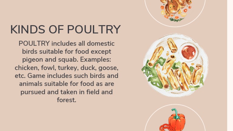 Kinds of Poultry | PDF