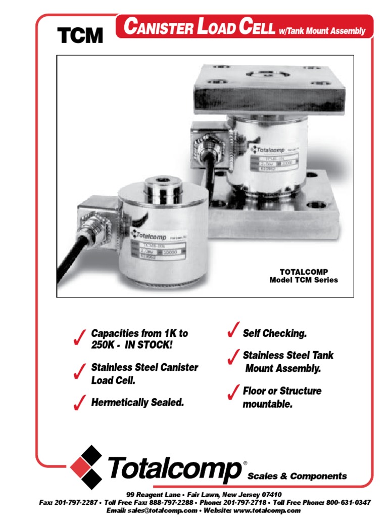 Celda de Carga TotalComp TCM8 Carbón Fino. | PDF | Electrical ...