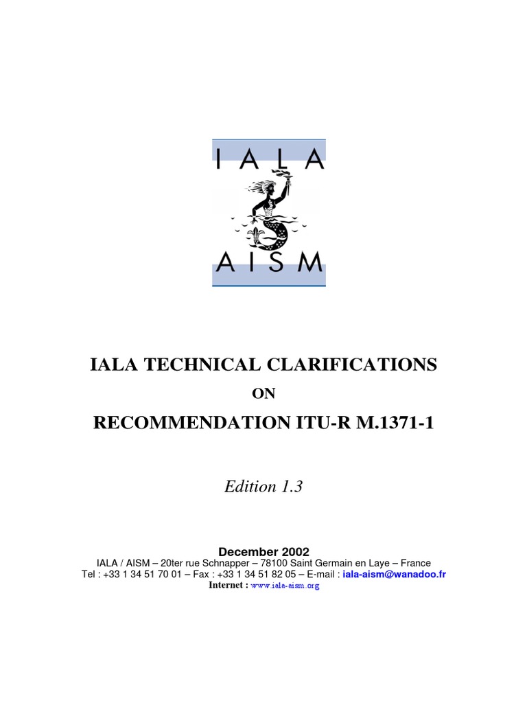 IALA Techn Clarifications On Recomm ITU-R M 1371-1 Ed13 | PDF | Osi ...