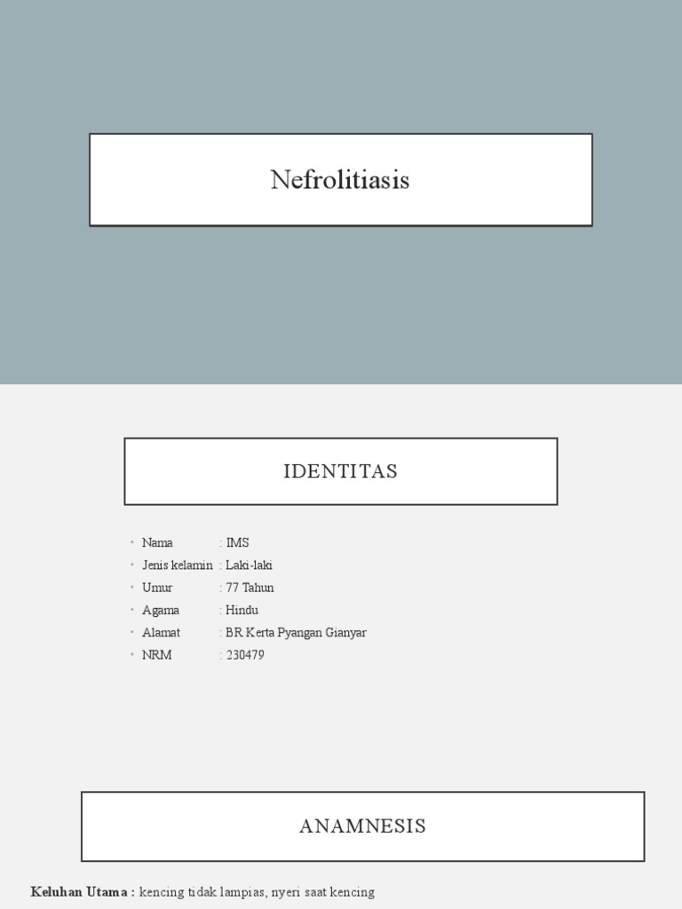 URO Nefrolitiasis | PDF