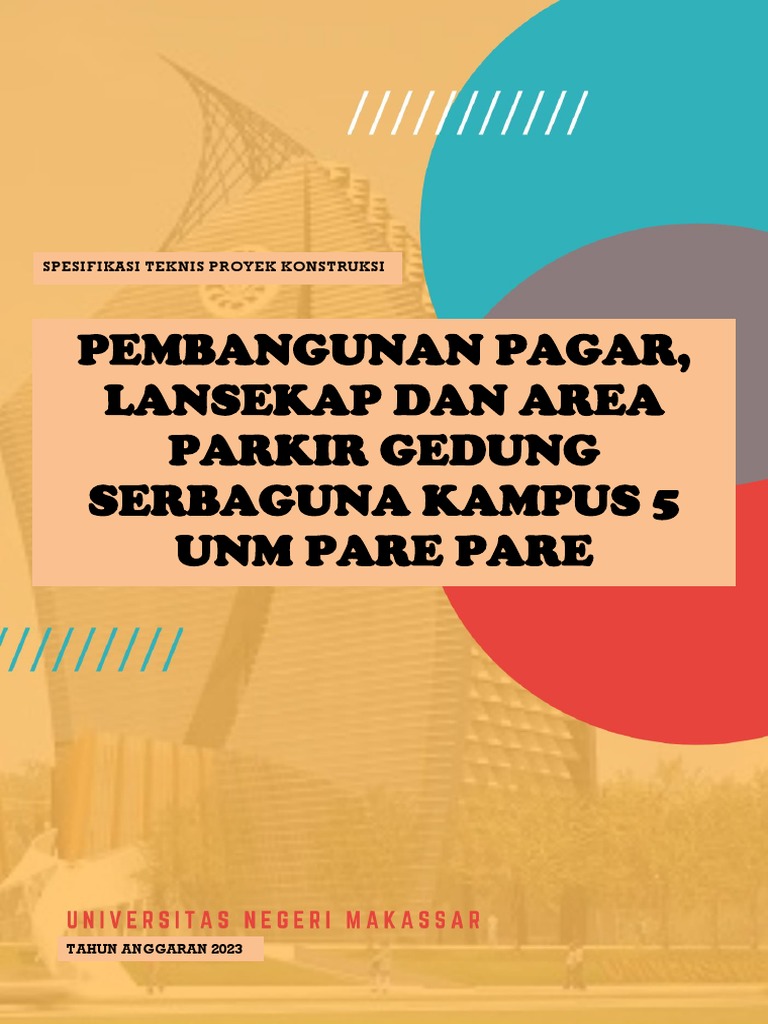 Pembangunan Pagar dan Lansekap UNM | PDF