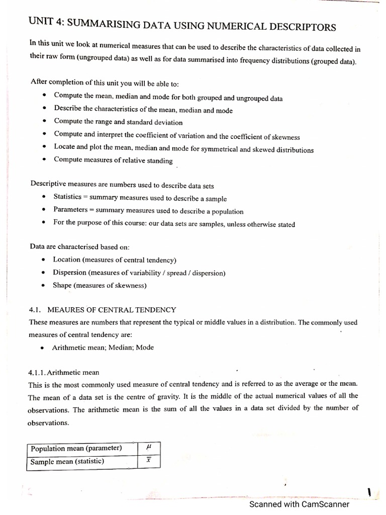 Unit 4 Notes Pdf 