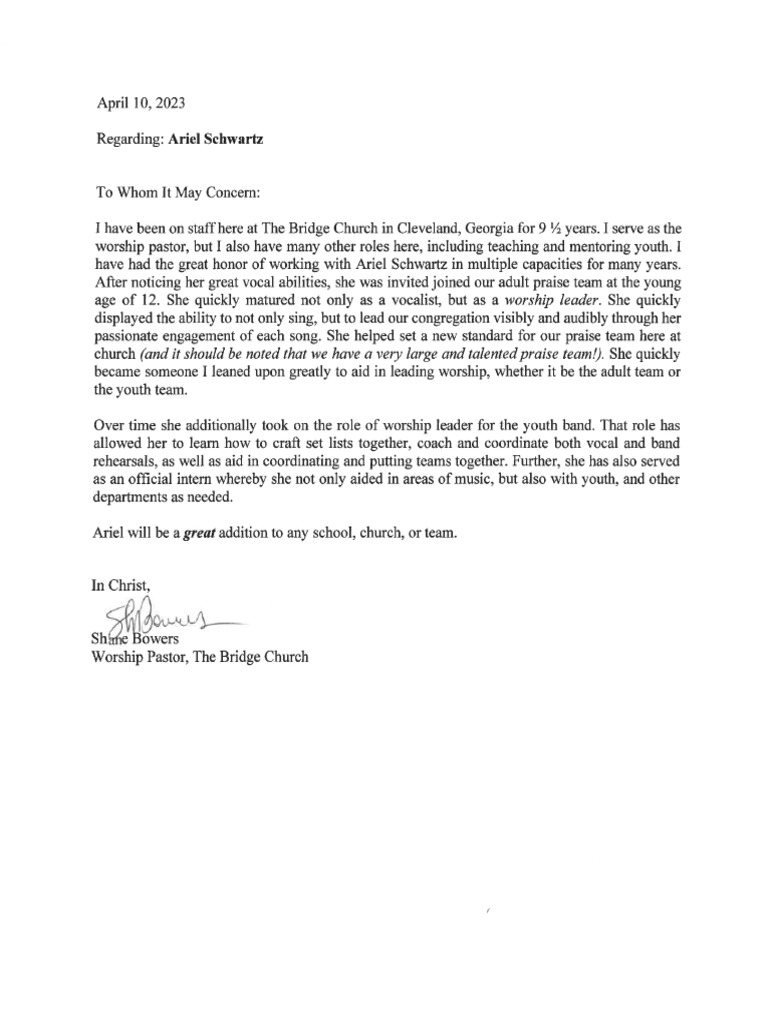 Ariel Letter | PDF