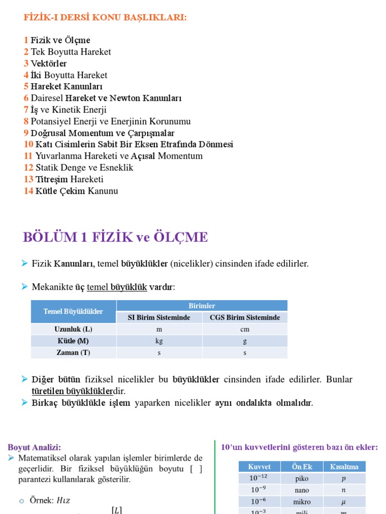 1 Giris Fizik-Ve-Olcme | PDF