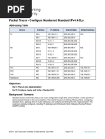 5.2.7 Packet Tracer - Configure and Modify Standard IPv4 ACLs | PDF | Internet Protocols | Ip ...