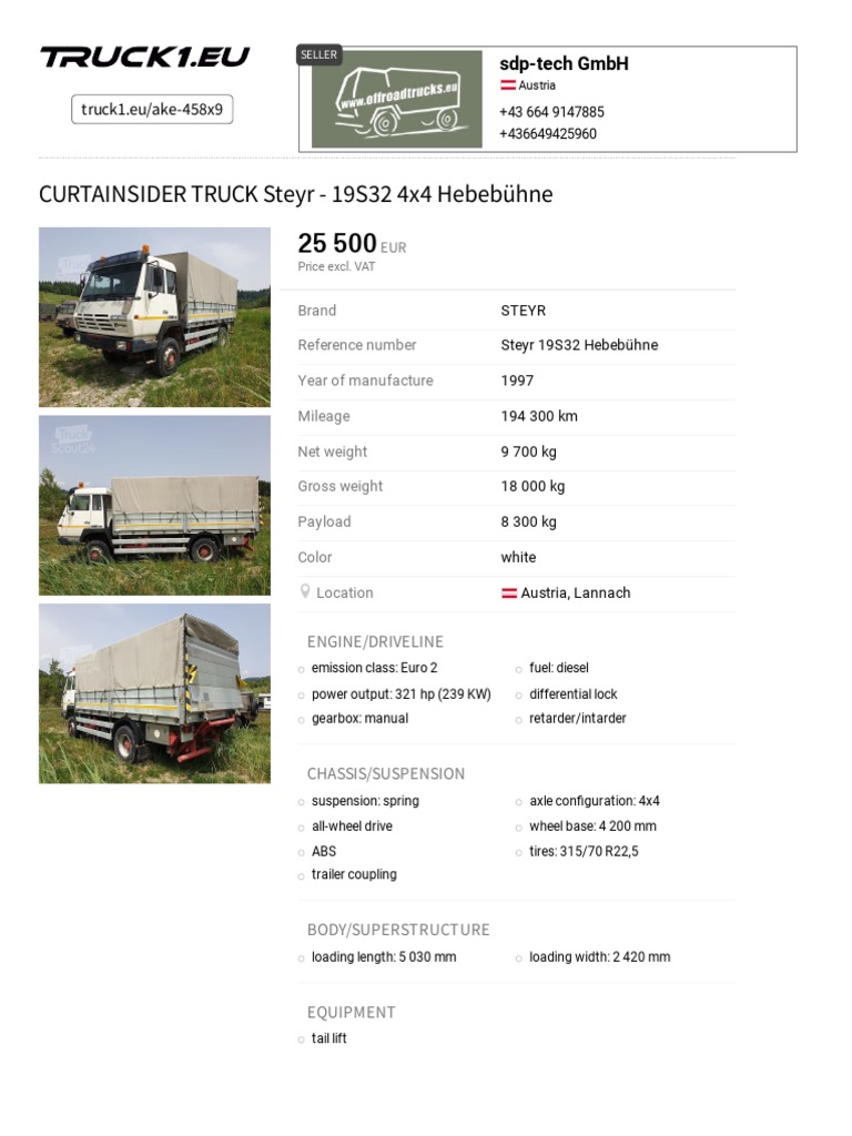 Truck 1 | PDF
