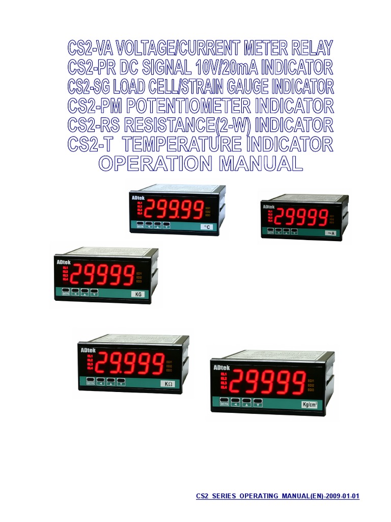 Tension Controller CS2-PR-AV-R2-N-N-A Manual | PDF | Relay ...