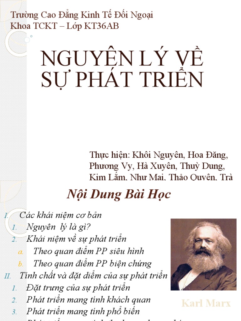 Nguyen Ly Ve Su Phat Trien | PDF