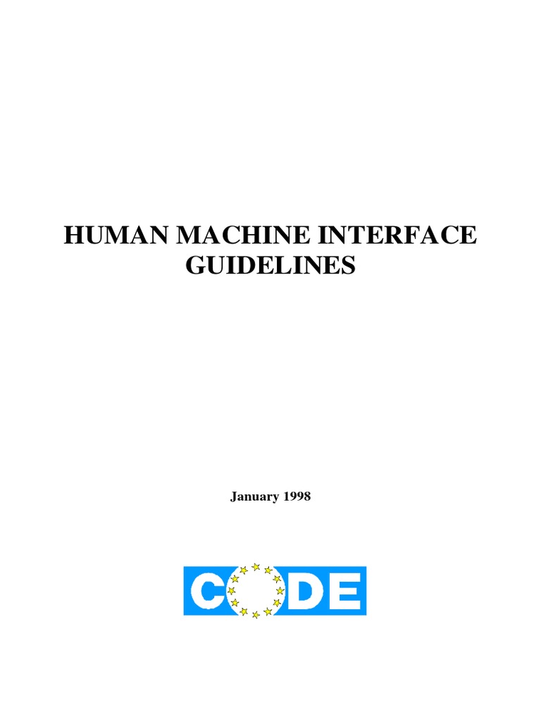 Guidelines [Code] - HMI guidelines | PDF | User Interface | Usability