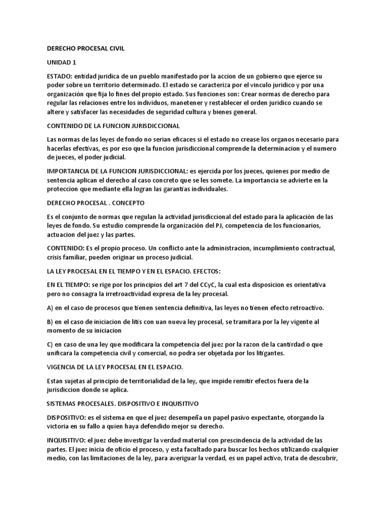 Procesal Cabrera 2022 | PDF | Jurisdicción | Ley procesal