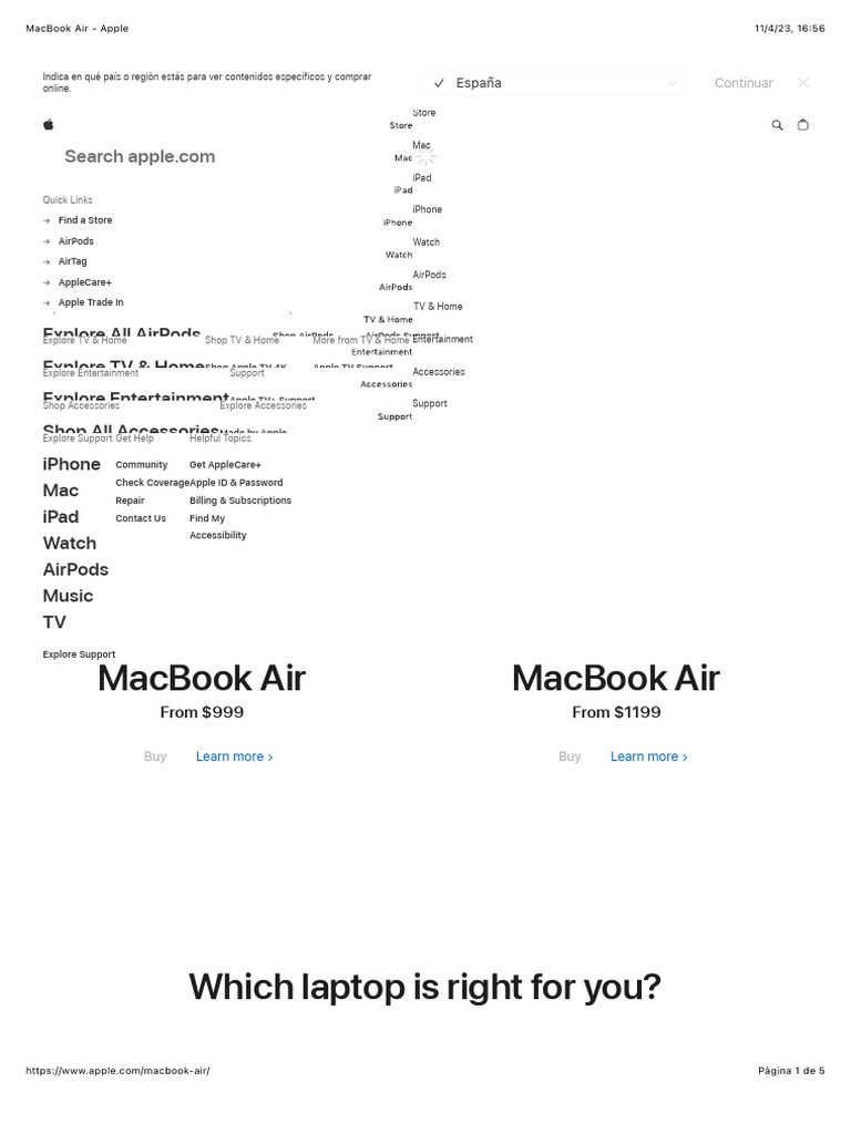 MacBook Air - Apple | PDF | Apple Inc. | I Phone
