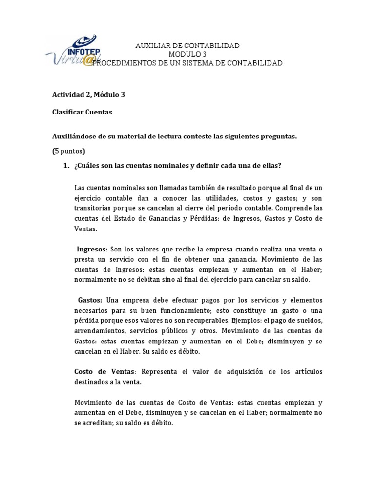 Miguelina Disla Tarea 2 Modulo 3 | PDF | Contabilidad | Gastos
