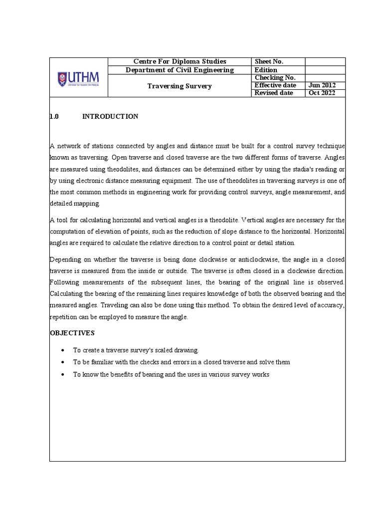 Report Ukur Trabas | PDF | Surveying | Metrology