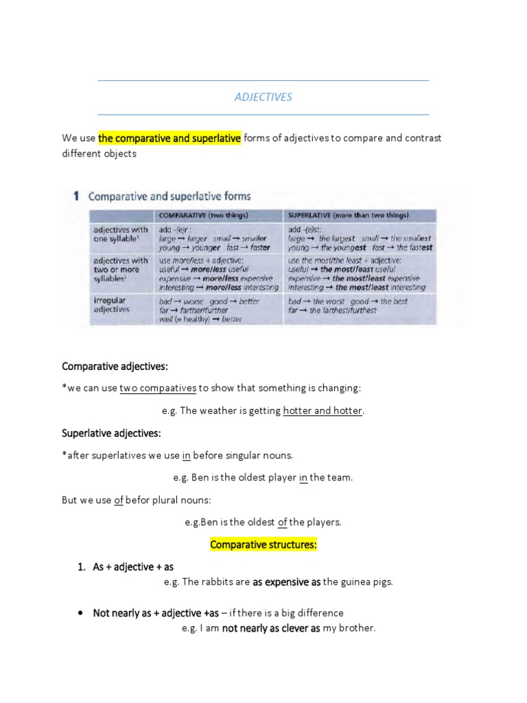 Adjectives | PDF | Adjective | Syntax