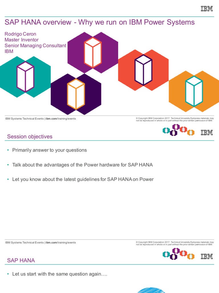 SAP HANA Overview - Why We Run On IBM Power Systems | PDF | Software Development | Software ...