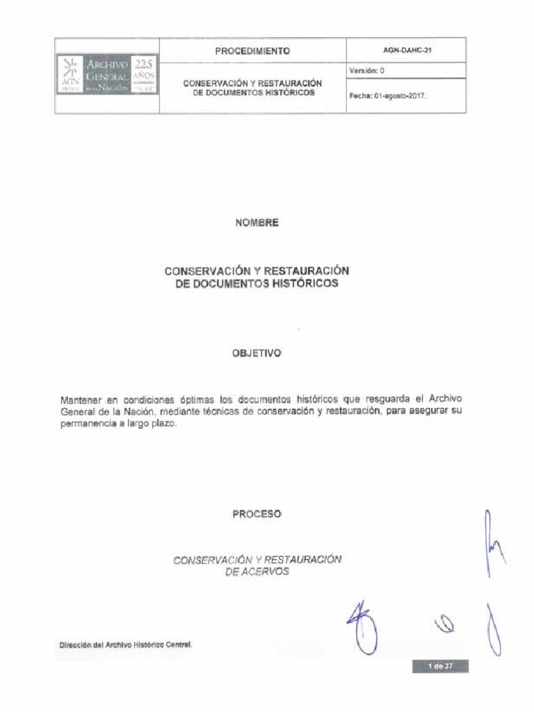 Conservaci N y Restauraci N Documentos Hist Ricos | PDF