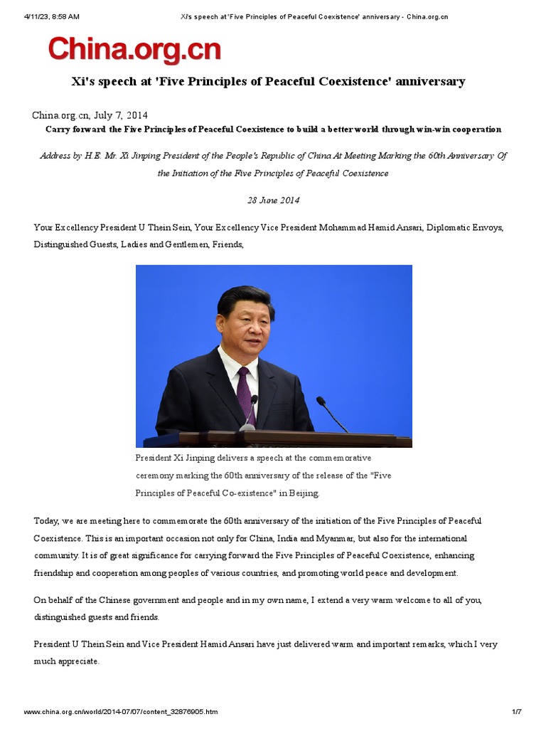 Reflecting On China’S Five Principles, 60 Years Later – QKFM