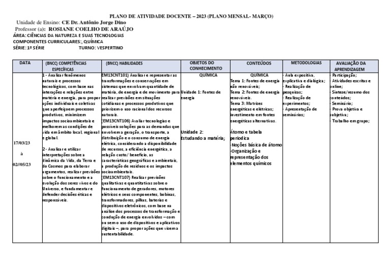 Quimica 1 Ano Download Grátis Pdf Química Vida