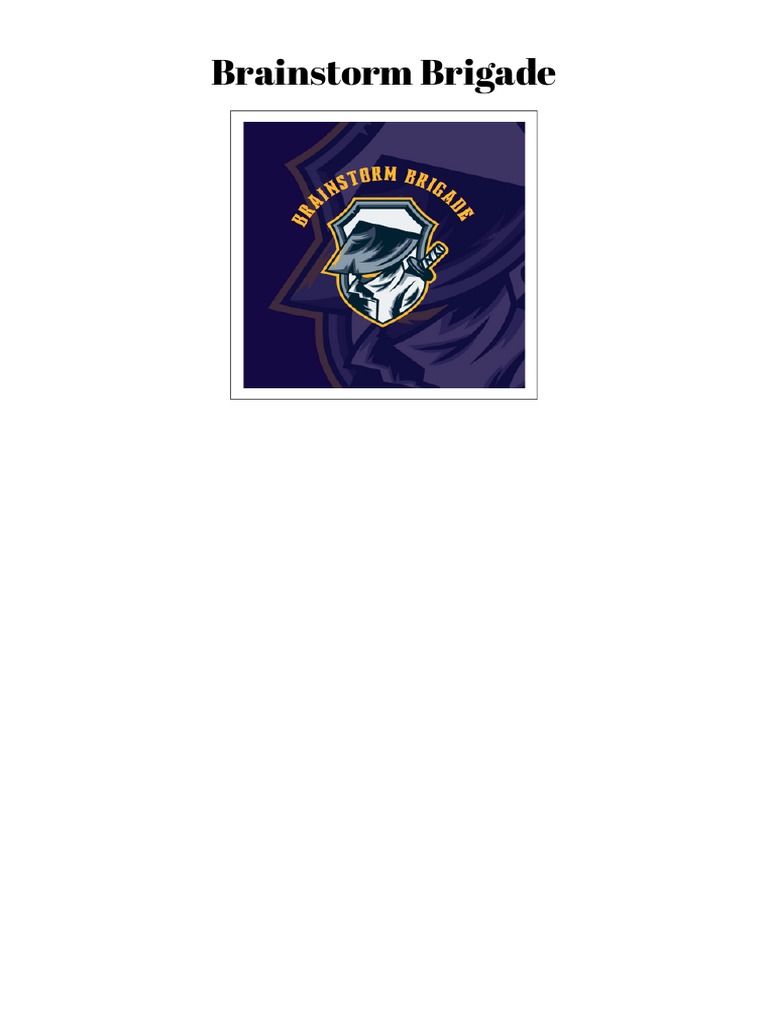 Brainstorm Brigade | PDF