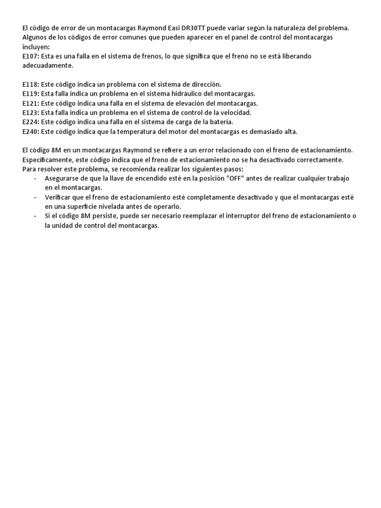 Codigos de RAYMOND | PDF